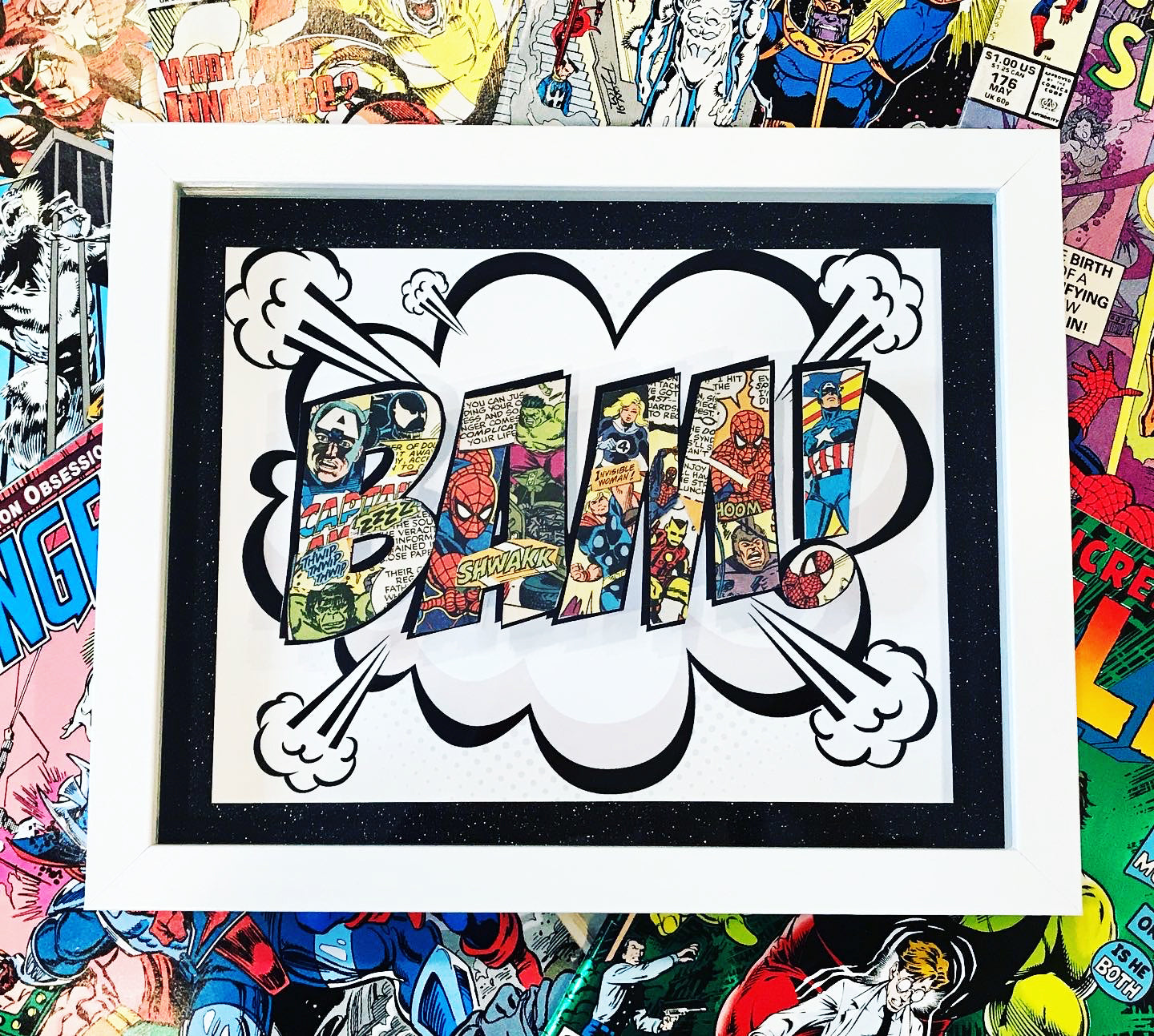 BAM! 3D Pop Up Comic Shadow Box Frame – Pink Tree Design Studio